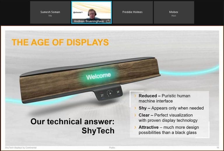 Continental introduces ShyTech displays - Auto Components India