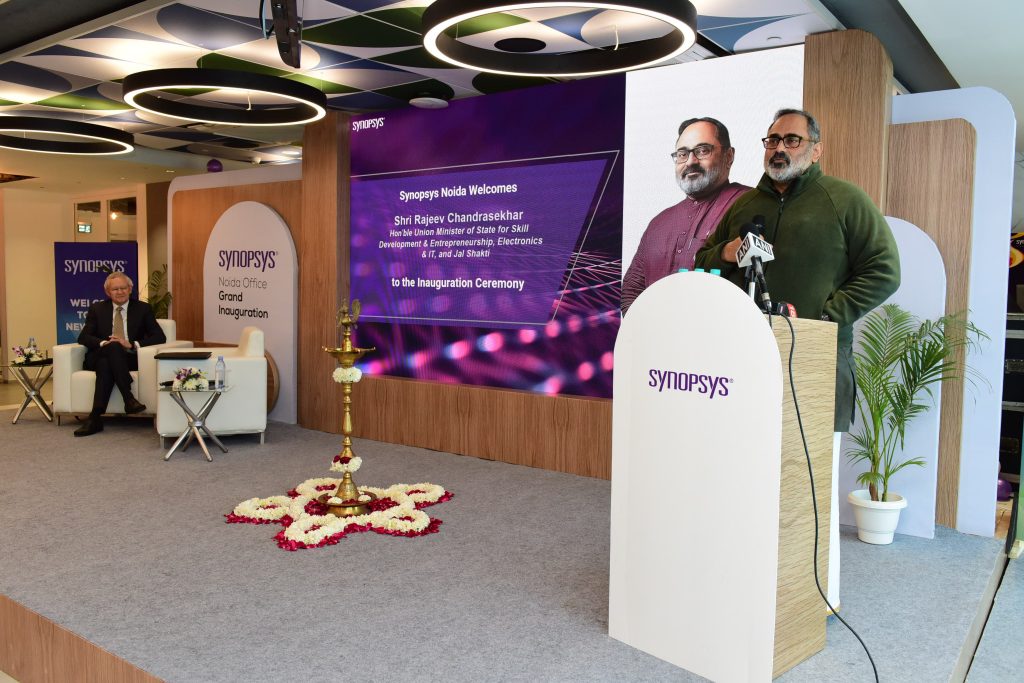 Union Minister Rajeev Chandrasekhar Inaugurates Synopsys’ Chip Design ...