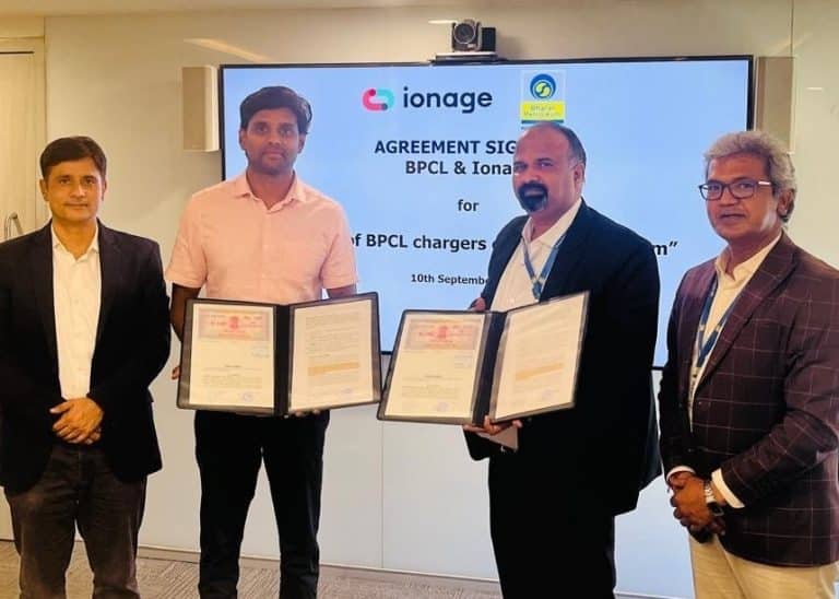 BPCL and IONAGE Strengthen EV Charging Partnership - Auto Components India